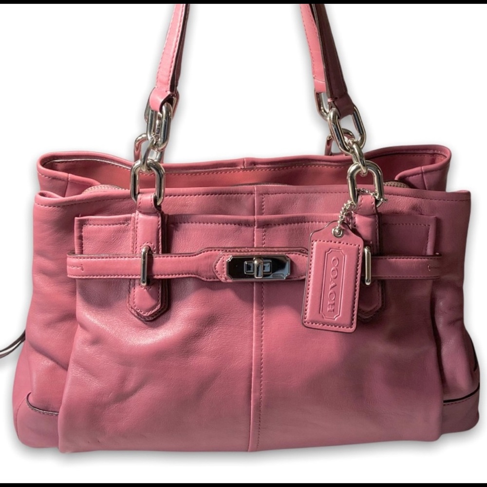 Coach Leather Chelsea Jayden Satchel - Gem